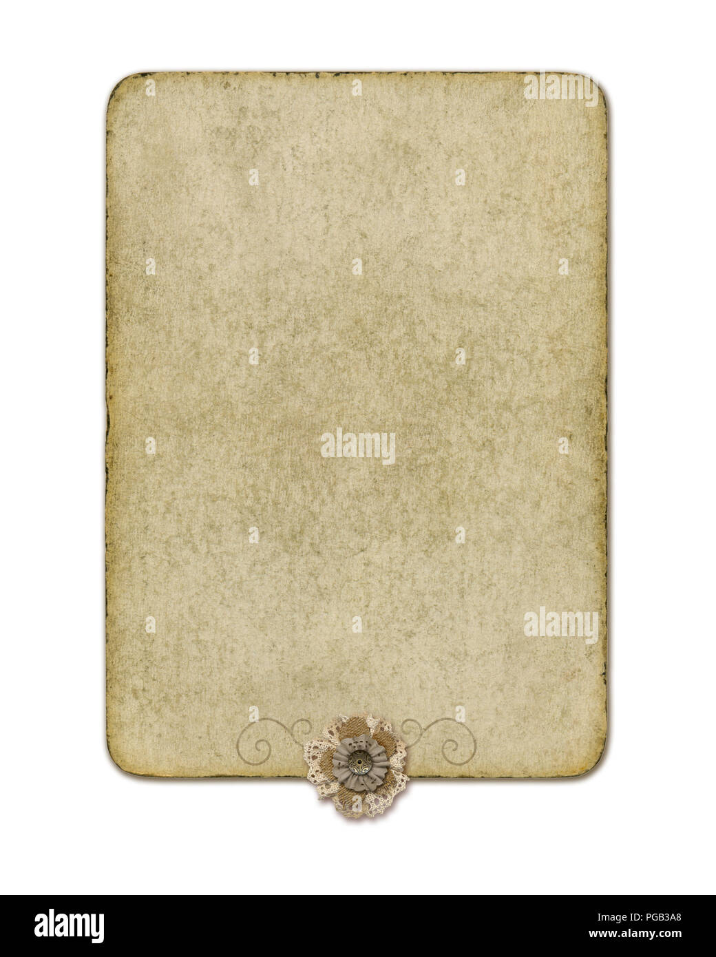 Victorian Parchment Paper Isolated on White Background Collection Stock ...