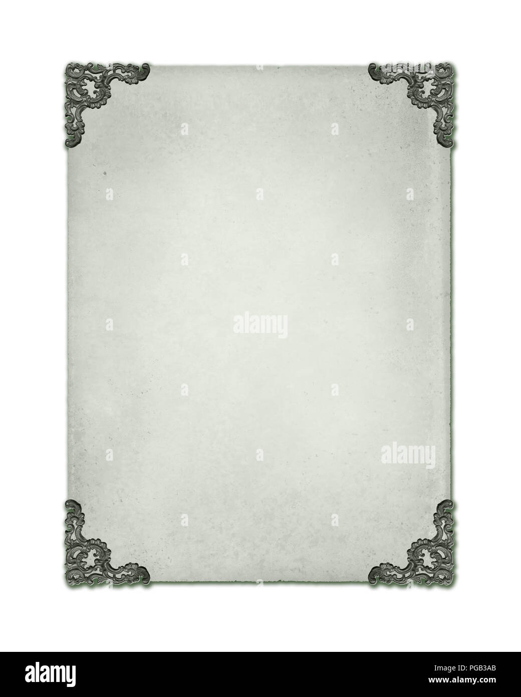 Victorian Parchment Paper Isolated on White Background Collection Stock ...