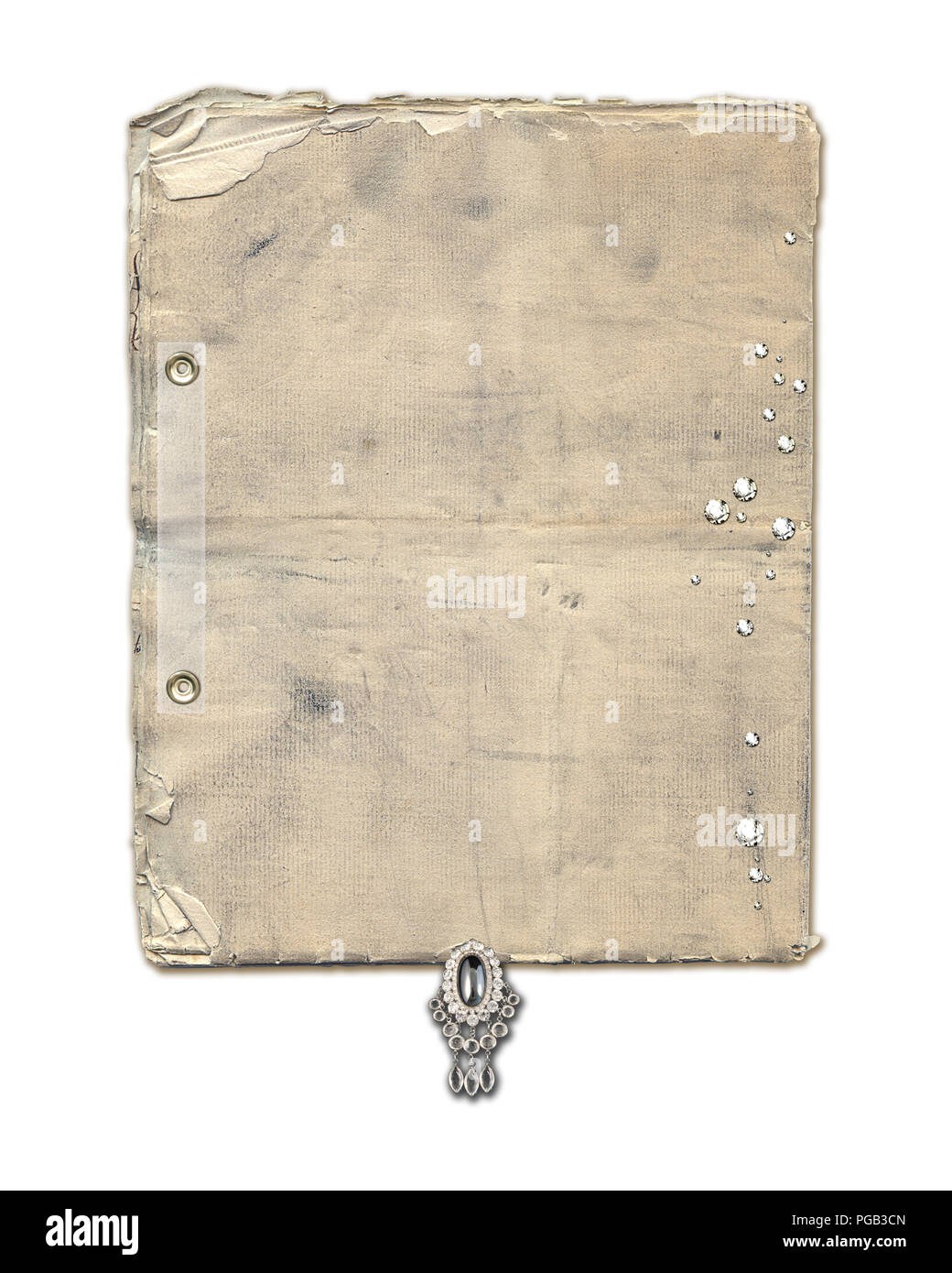 Victorian Parchment Paper Isolated on White Background Collection Stock ...