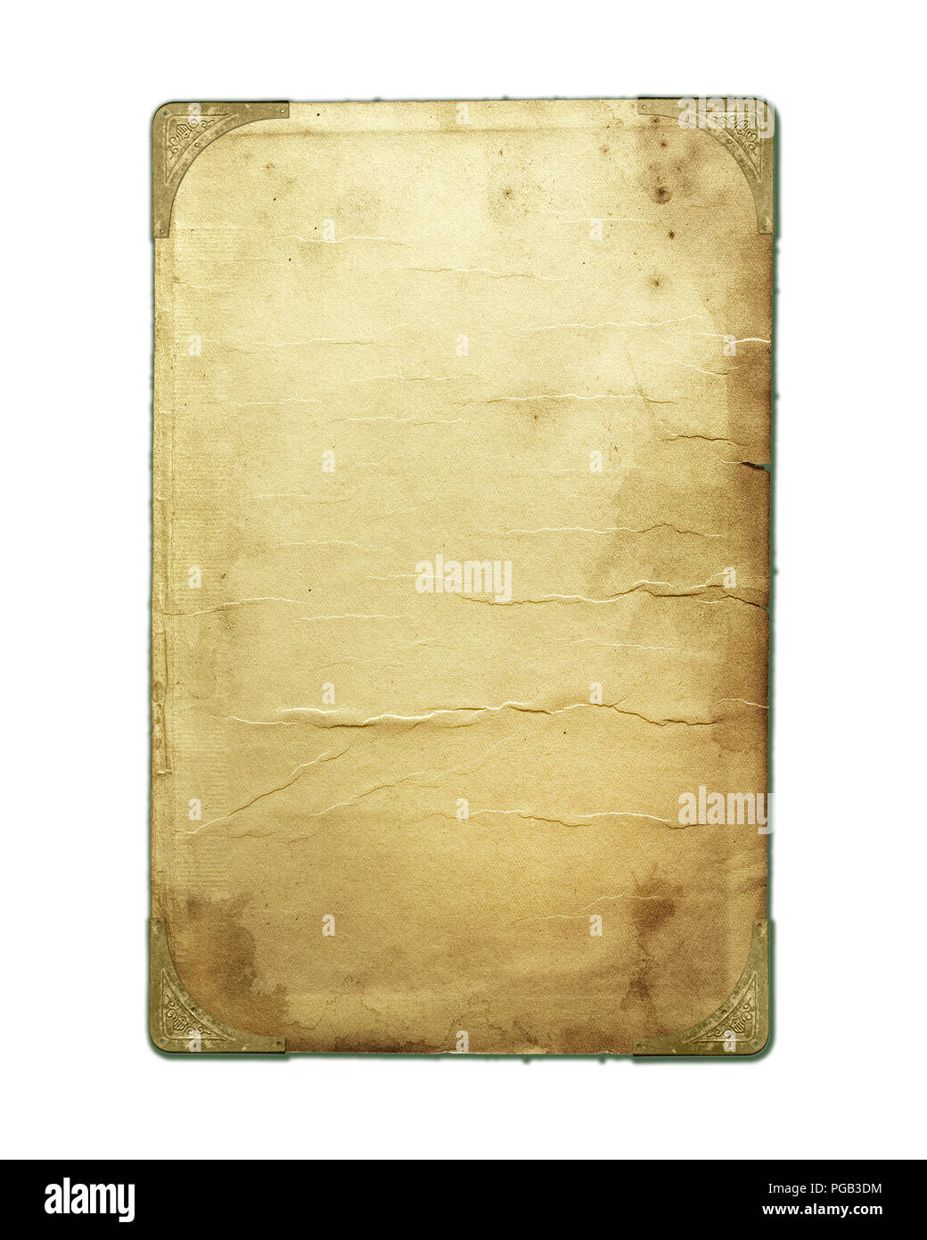 Victorian Parchment Paper Isolated on White Background Collection Stock ...