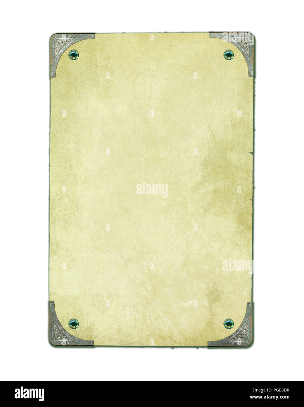 Victorian Parchment Paper Isolated on White Background Collection Stock ...