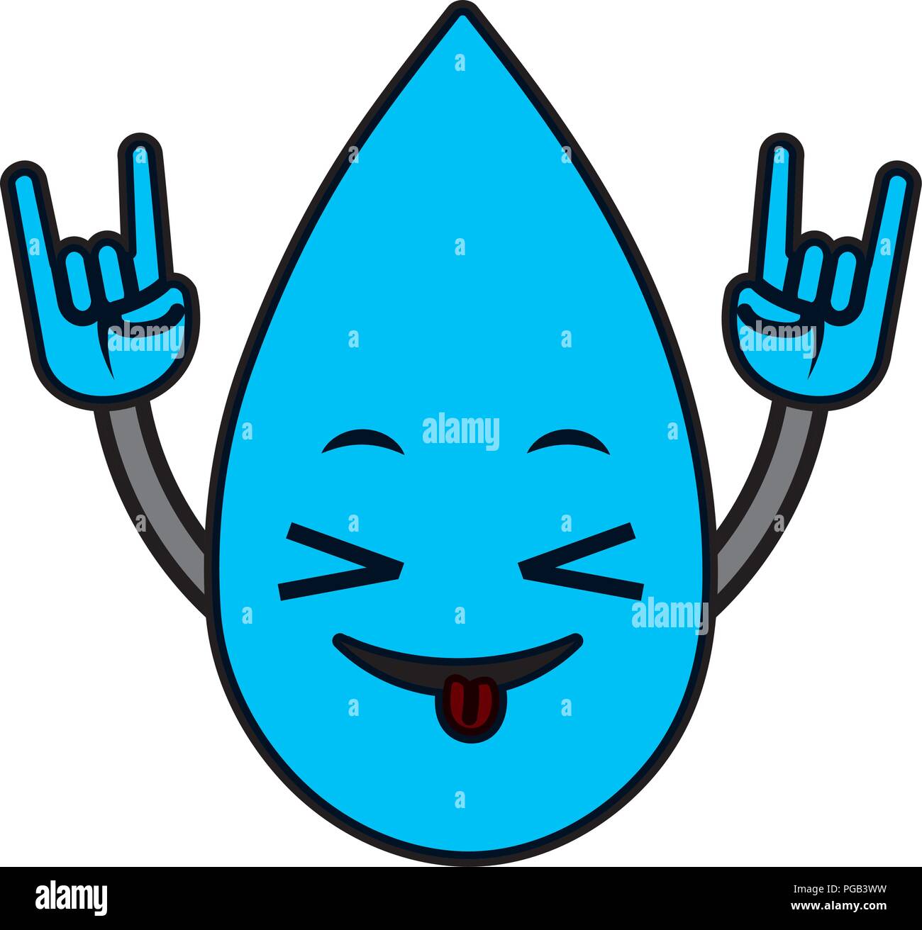 color funny water drop nature conservation Stock Vector Image & Art - Alamy