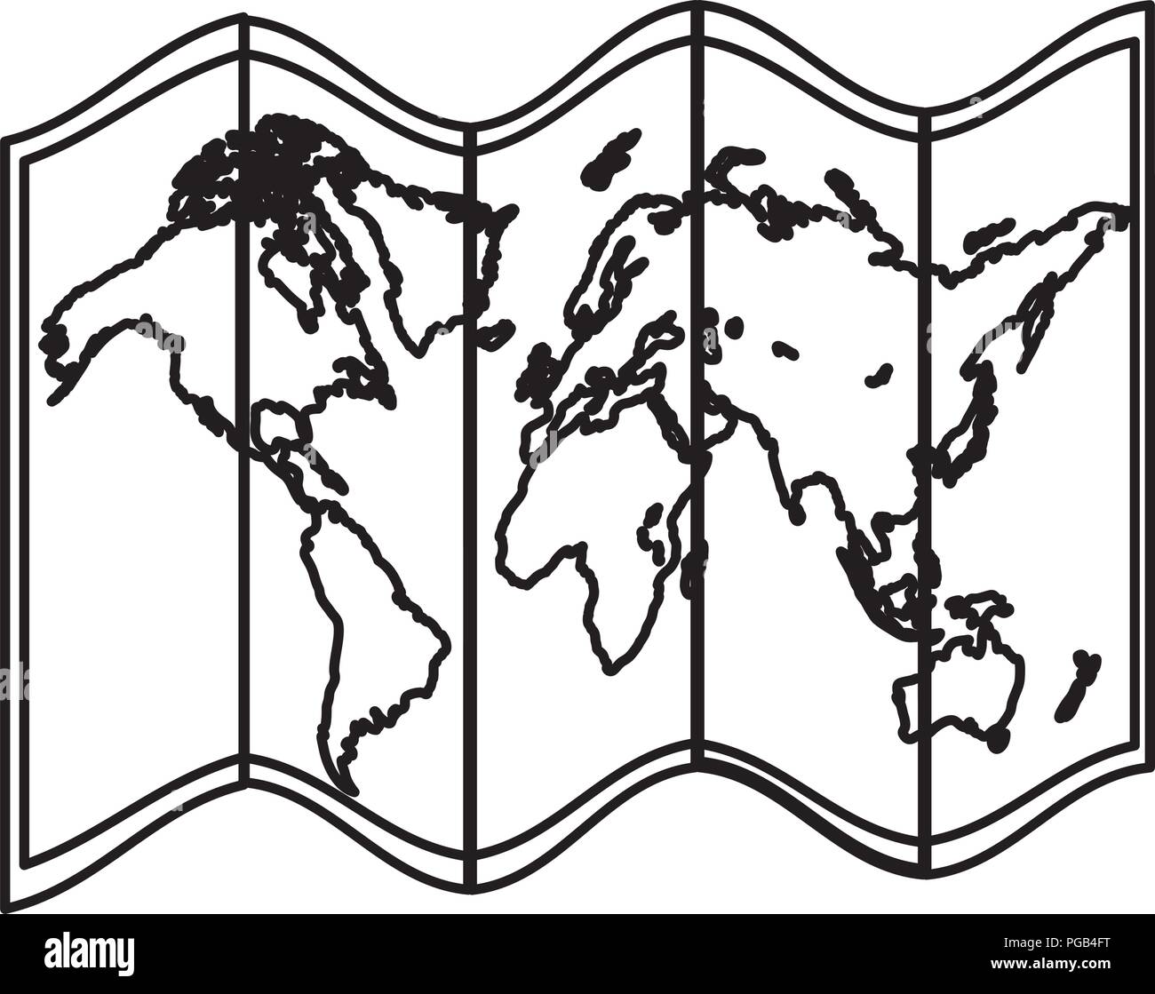 line global geography map object information Stock Vector Image & Art ...