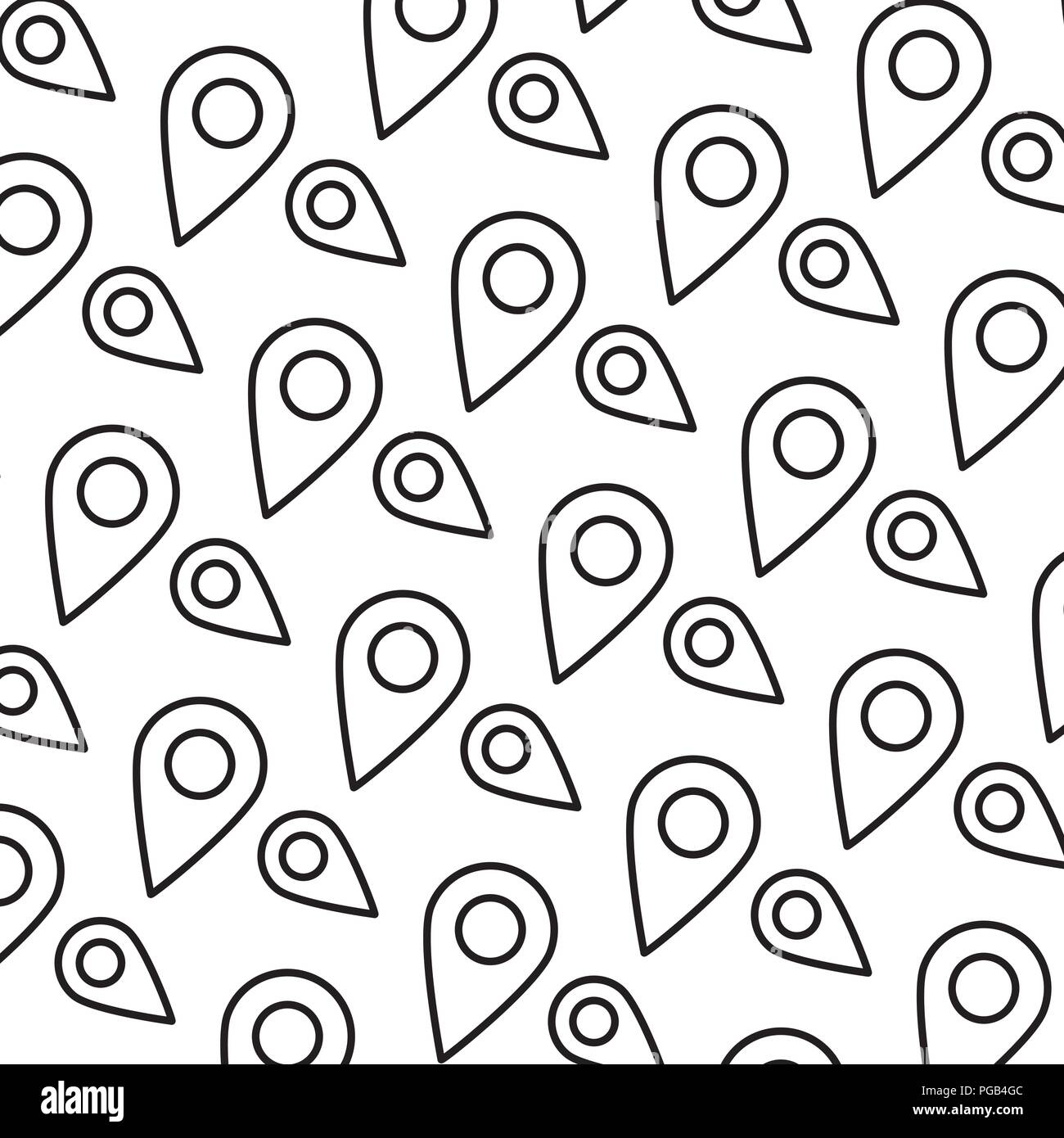 line location symbol map direction background Stock Vector Image & Art ...