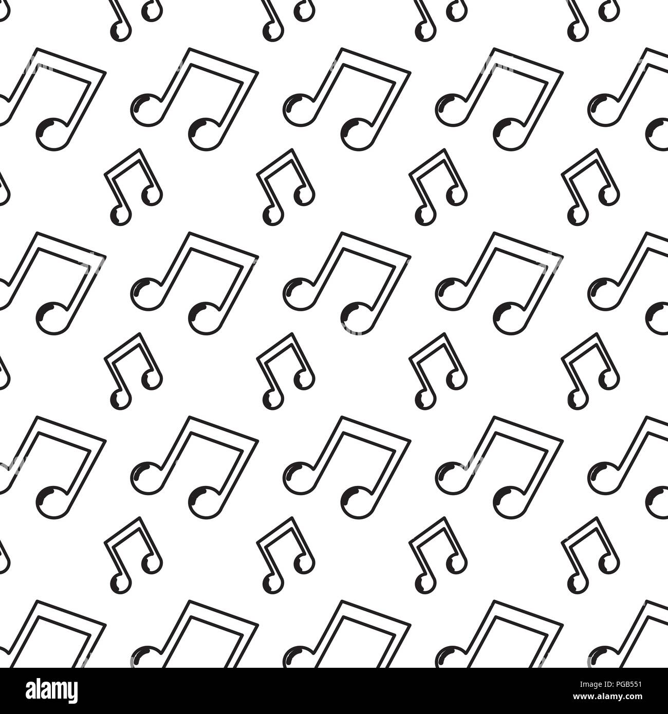 line 2 eighth musical note rhythm background Stock Vector Image & Art ...