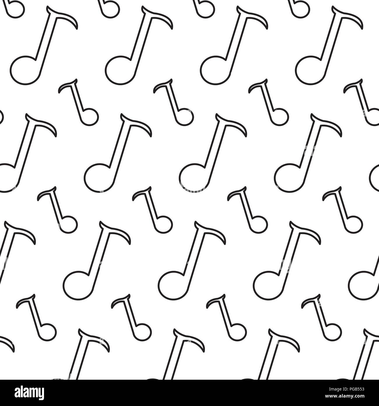 line quarter musical note sign background Stock Vector Image & Art - Alamy