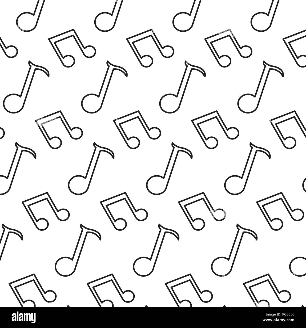 line 2 eighth note and quarter sign background Stock Vector Image & Art ...