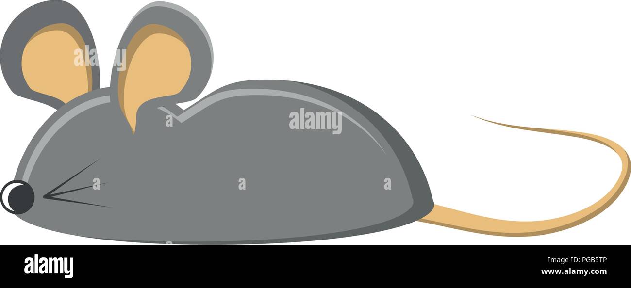 mouse cat toy over white background, vector illustration Stock Vector ...