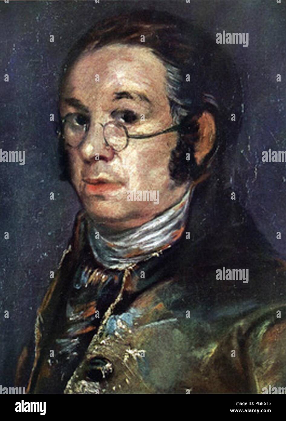Autorretrato con gafas por Francisco Goya Stock Photo - Alamy