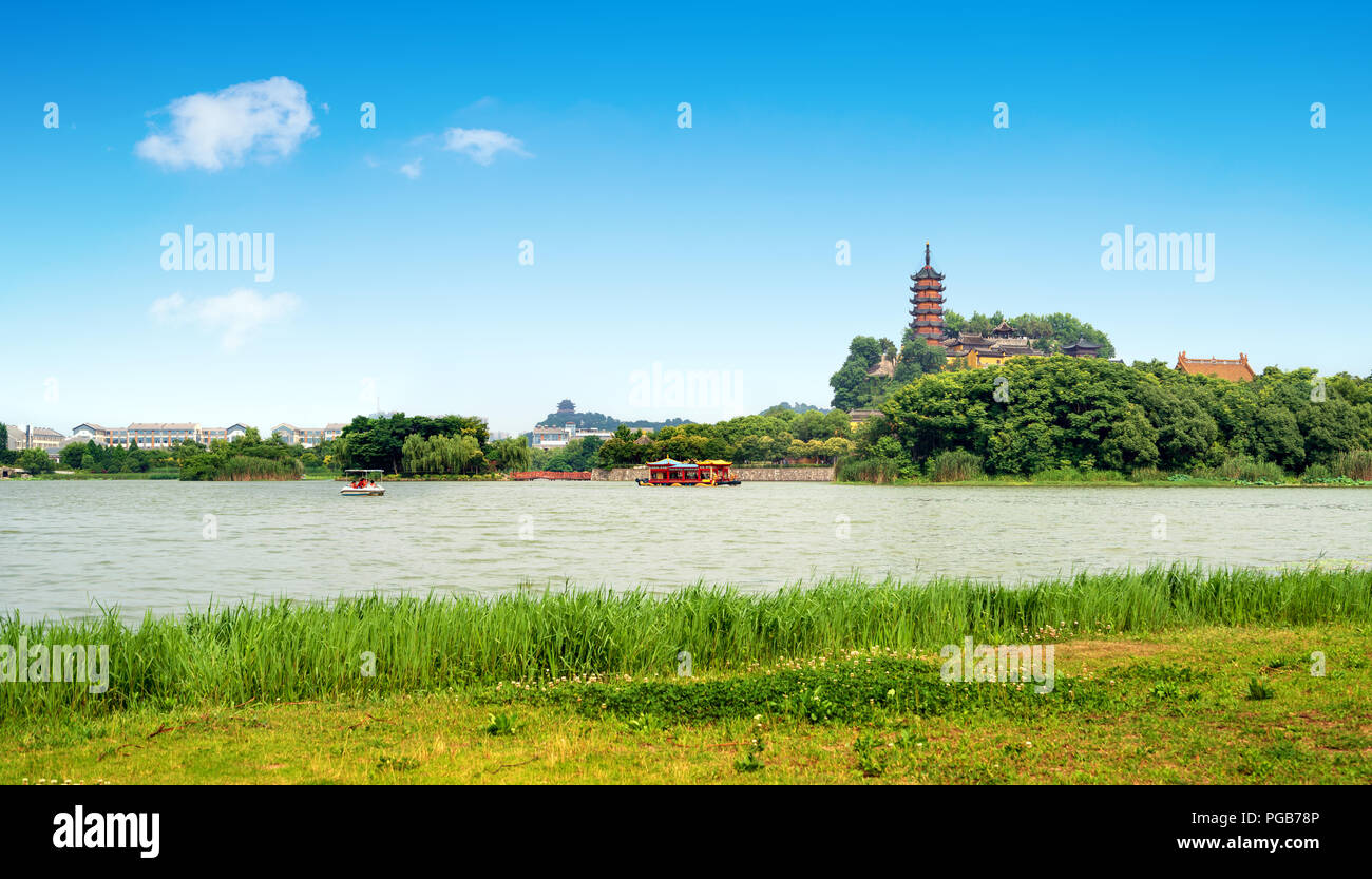 Jinshan is a Buddhist holy place in the south of the Yangtze River ...