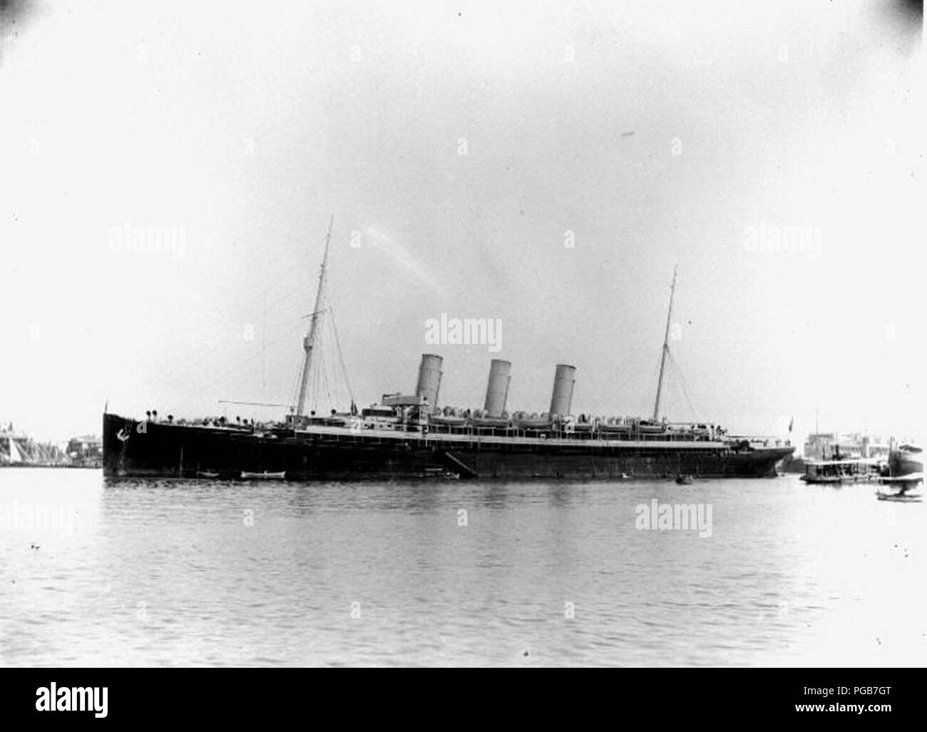 Auxiliary cruiser Patriota Port Said 1898 Stock Photo - Alamy