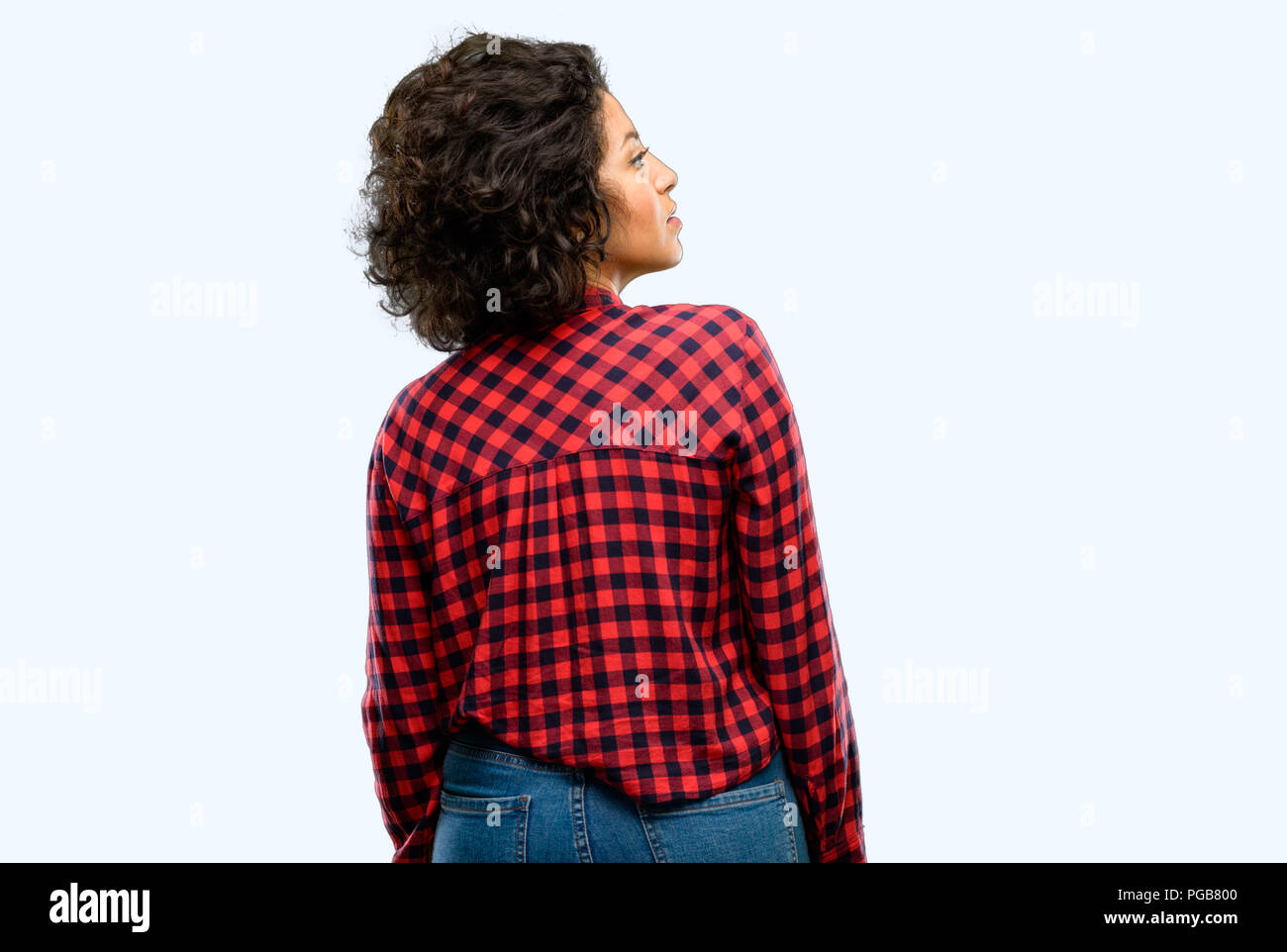 Beautiful arab woman backside, rear view Stock Photo - Alamy
