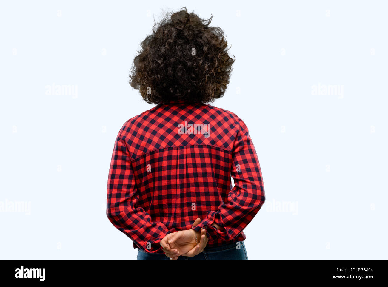 Beautiful arab woman backside, rear view Stock Photo - Alamy