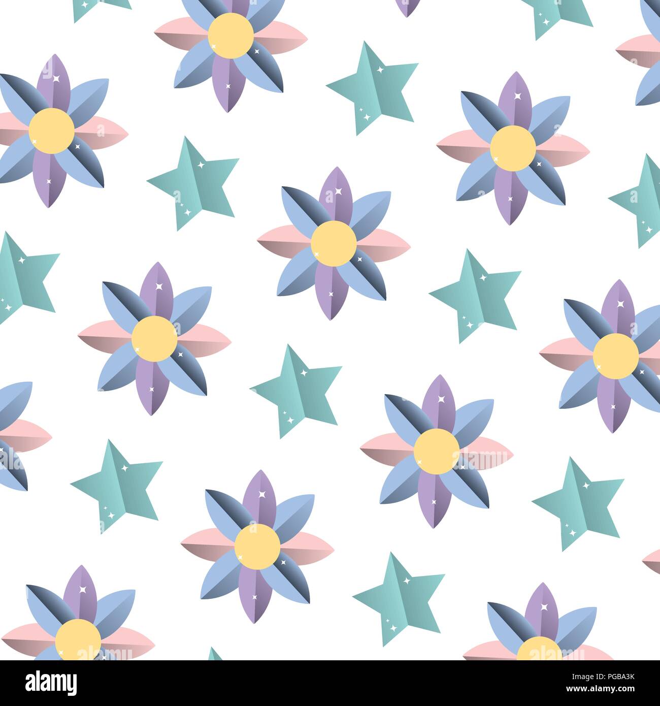 exotic flower with bright star background Stock Vector Image & Art - Alamy