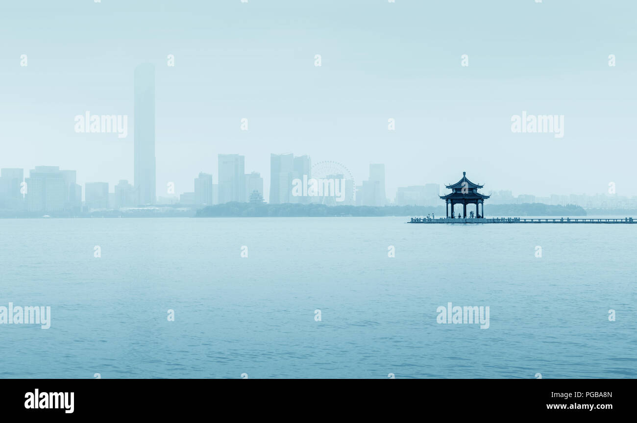 The Gate of the Orient by the Jinji Lake in Suzhou,China Stock Photo ...