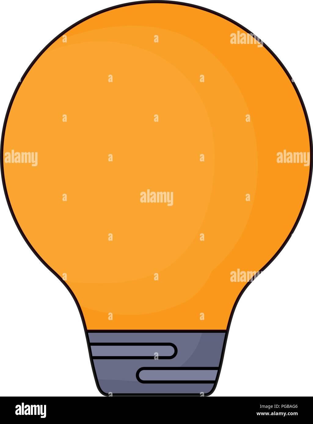 light bulb over white background, vector illustration Stock Vector ...