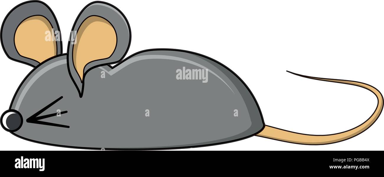mouse cat toy over white background, vector illustration Stock Vector ...