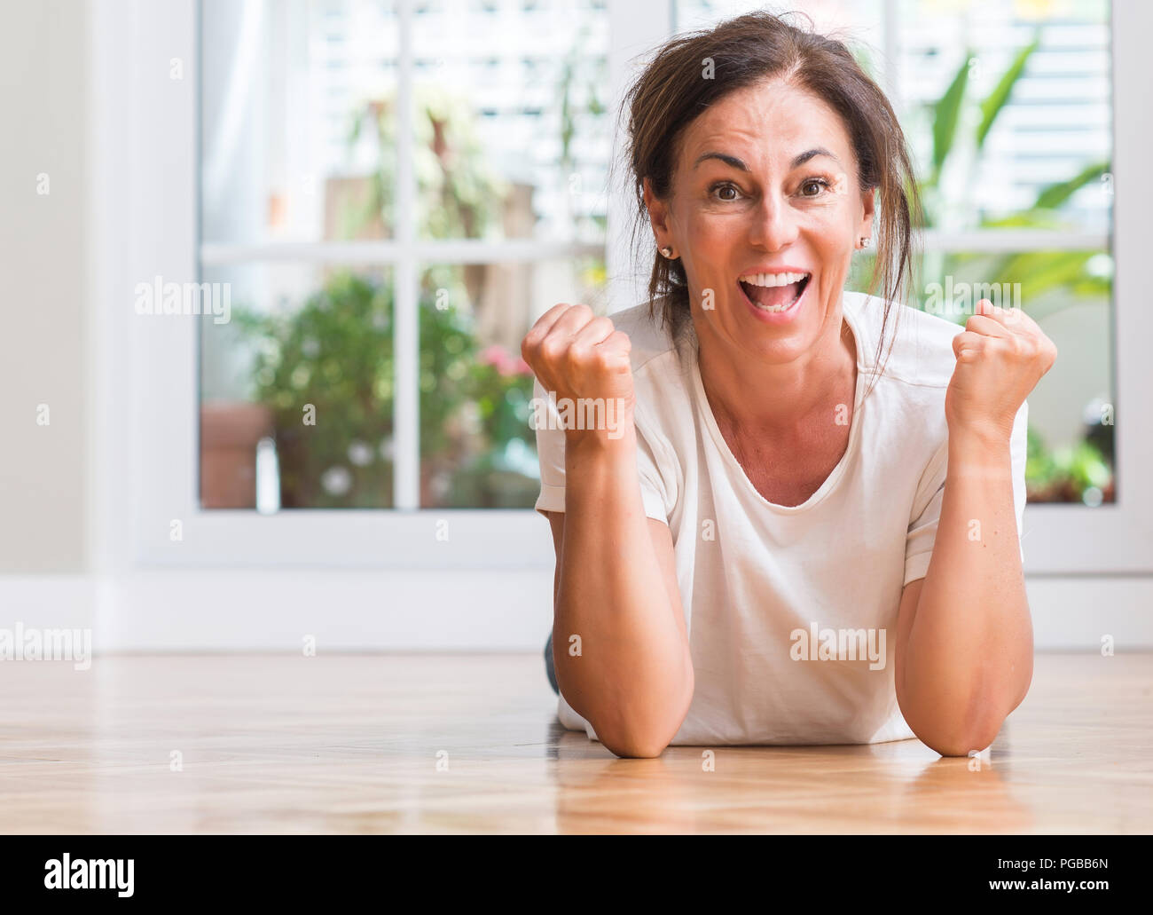 Woman triumphant home hi-res stock photography and images - Alamy