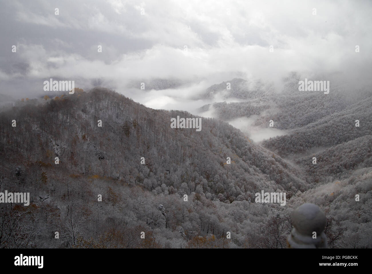The magnificent mountain scenery of the Caucasus Nature Reserve Stock ...