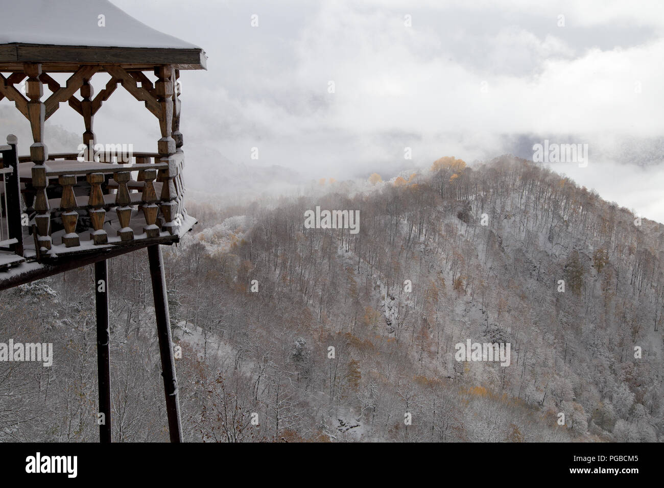 The magnificent mountain scenery of the Caucasus Nature Reserve Stock ...