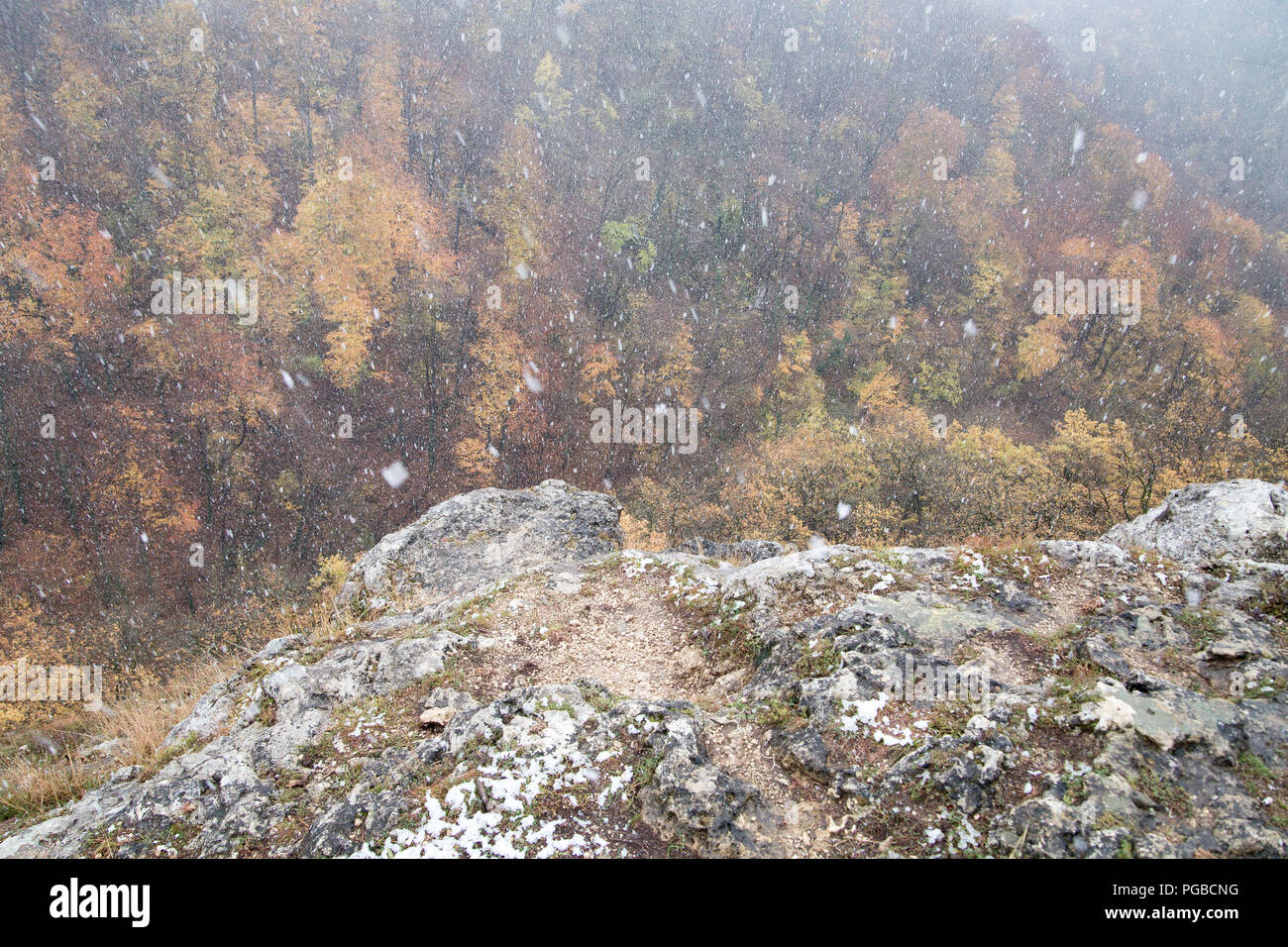 The magnificent mountain scenery of the Caucasus Nature Reserve Stock ...