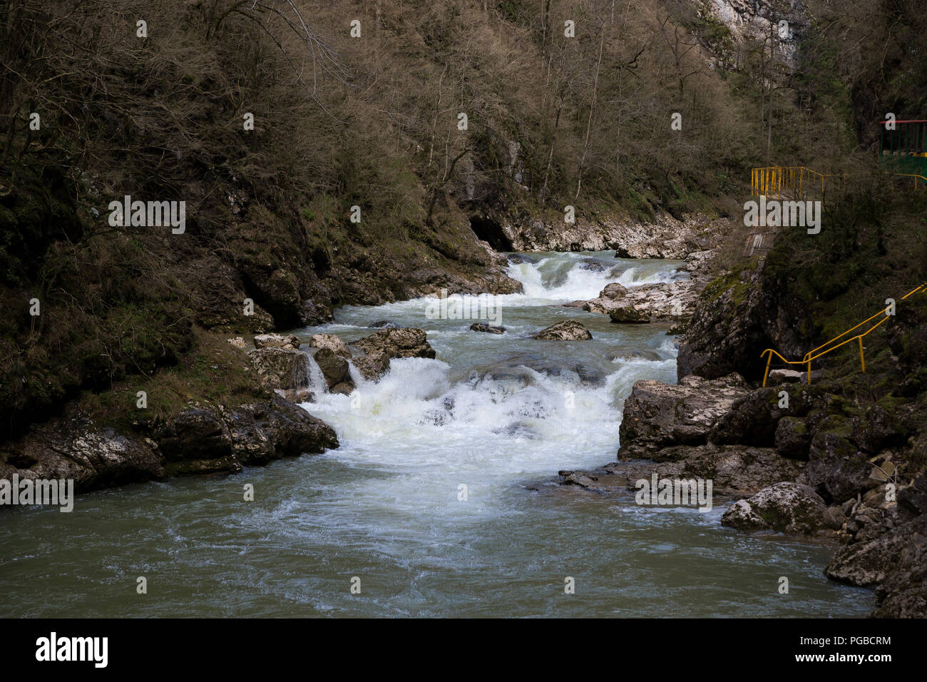 Beautiful mountain scenery . Guam gorge. Krasnodar region Stock Photo ...
