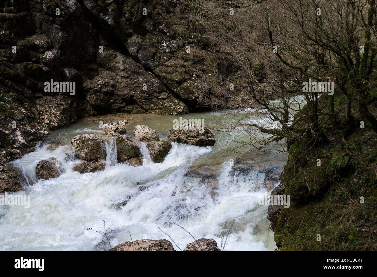 Beautiful mountain scenery . Guam gorge. Krasnodar region Stock Photo ...