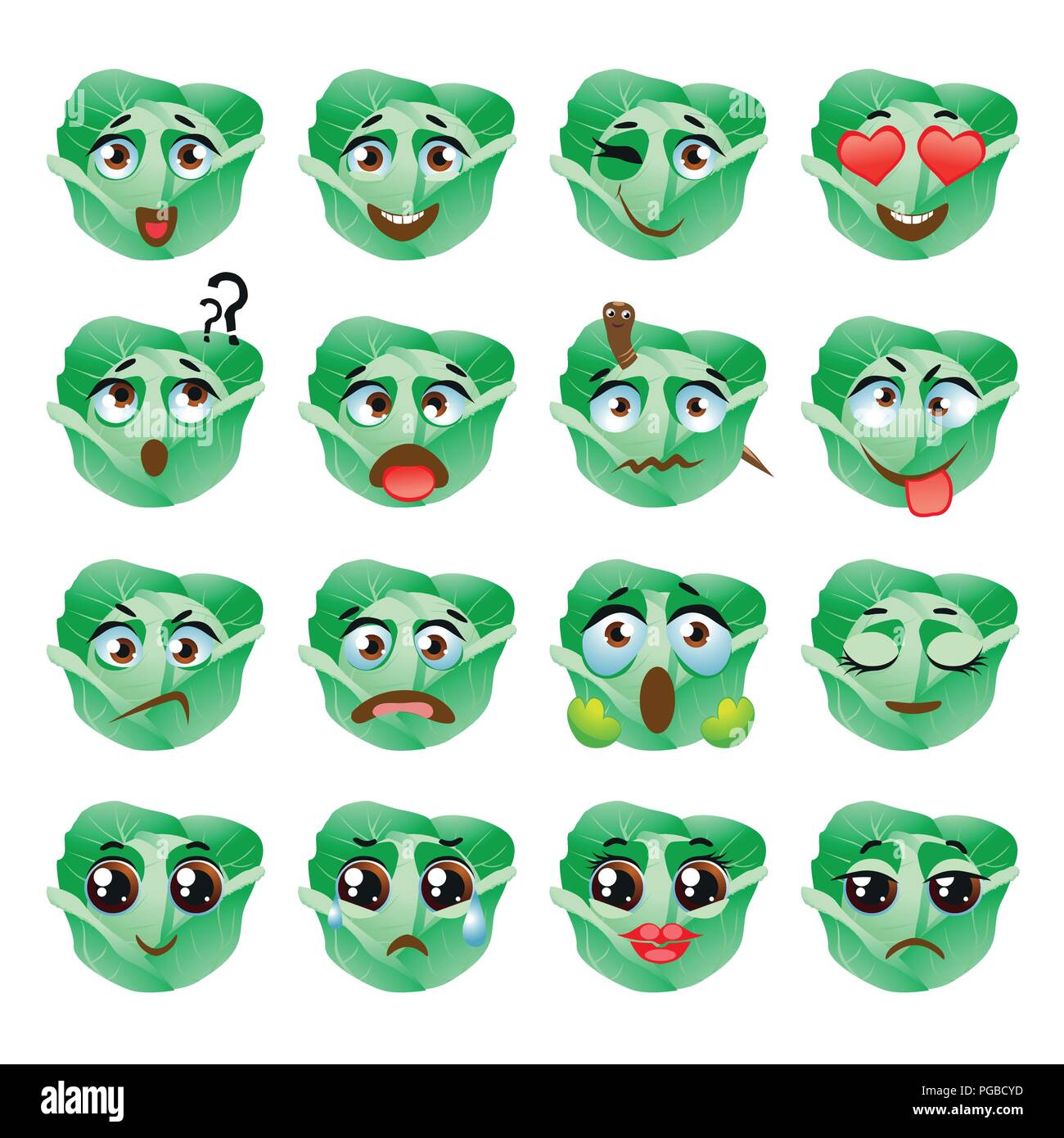 Cabbage vector vectors hi-res stock photography and images - Alamy