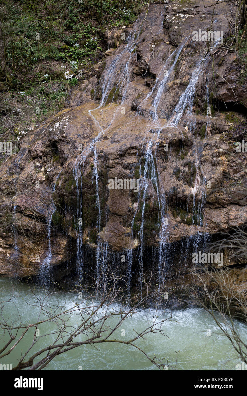 Beautiful mountain scenery . Guam gorge. Krasnodar region Stock Photo ...