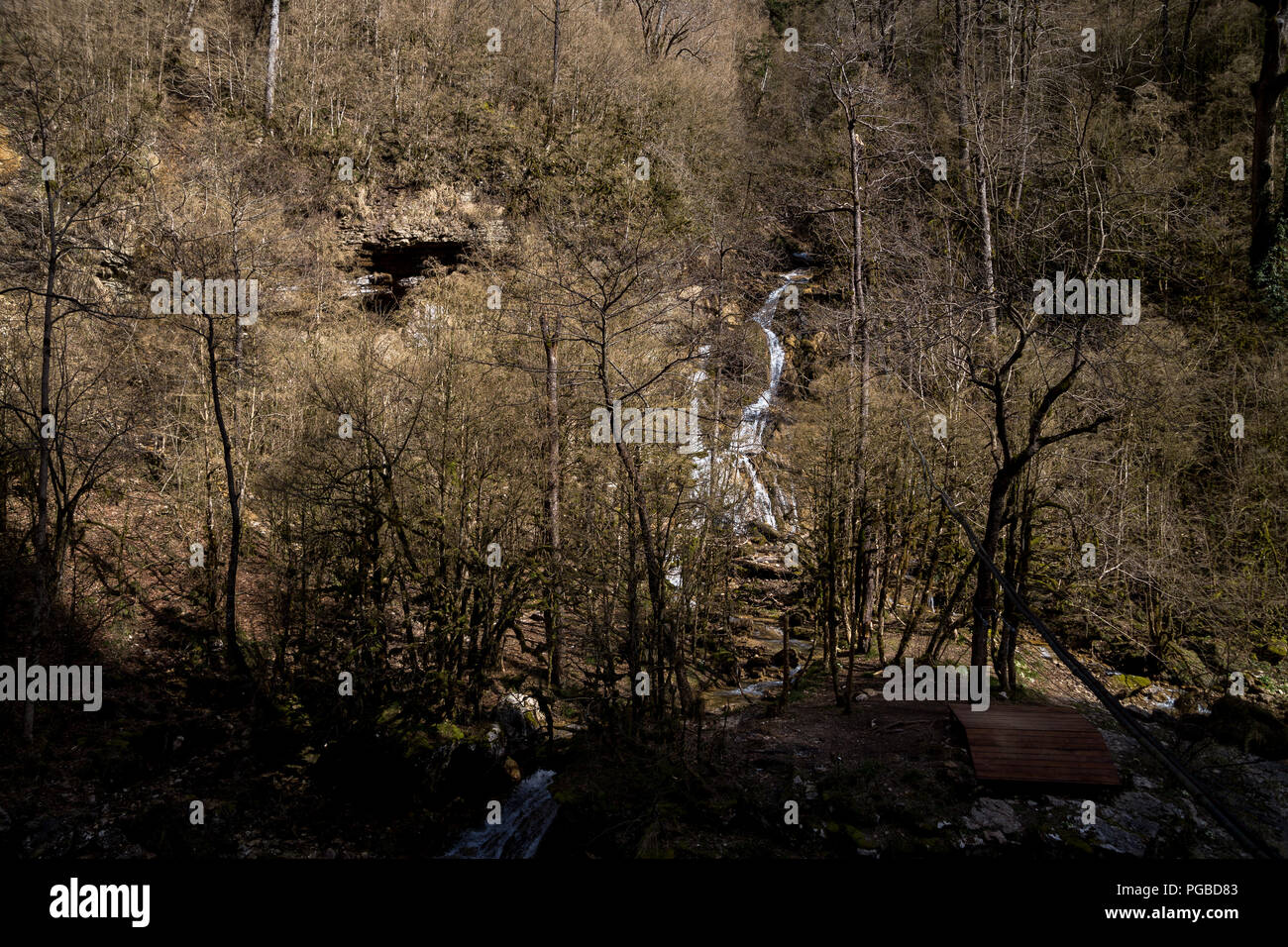 Beautiful mountain scenery . Guam gorge. Krasnodar region Stock Photo ...