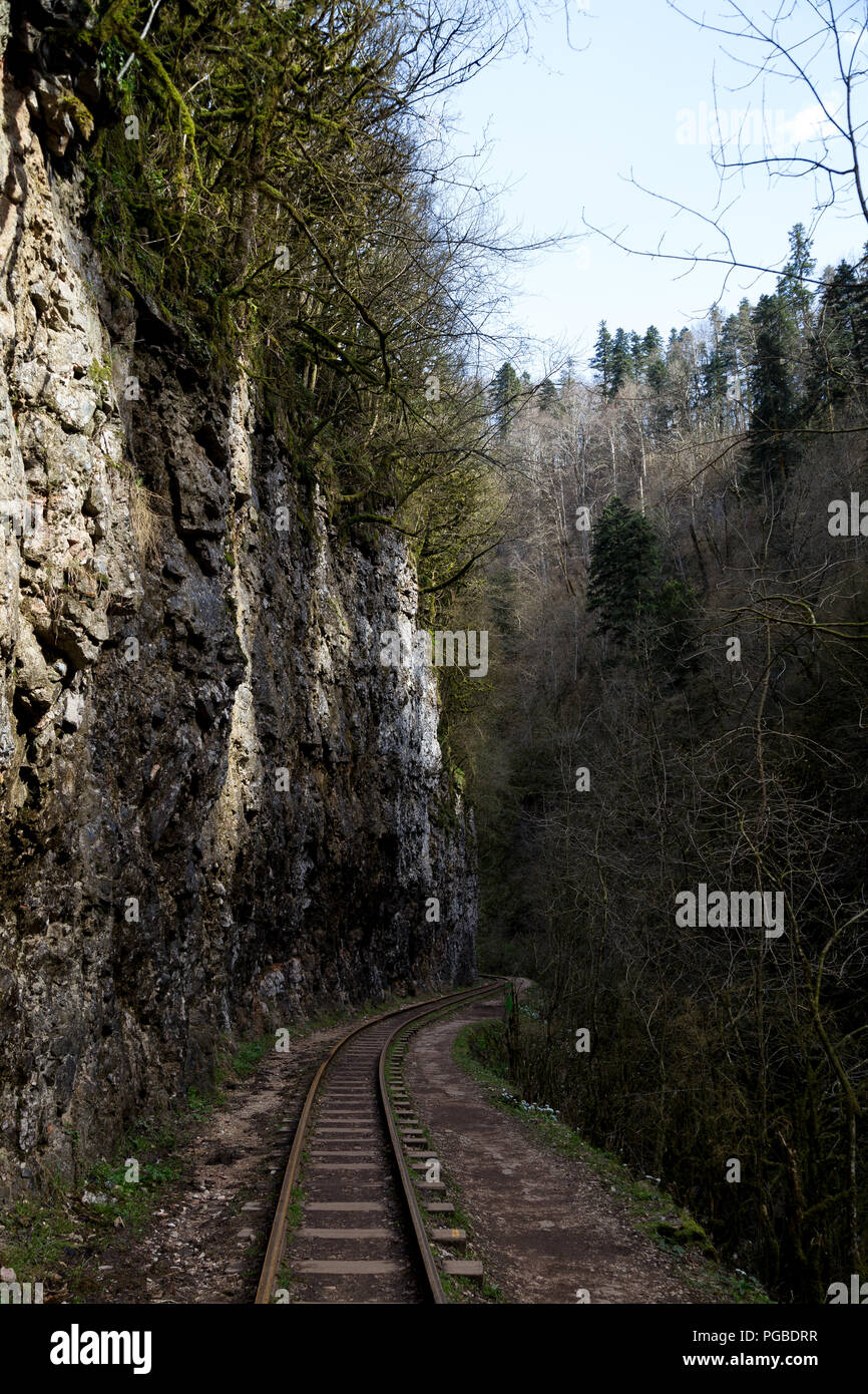 Beautiful mountain scenery . Guam gorge. Krasnodar region Stock Photo ...