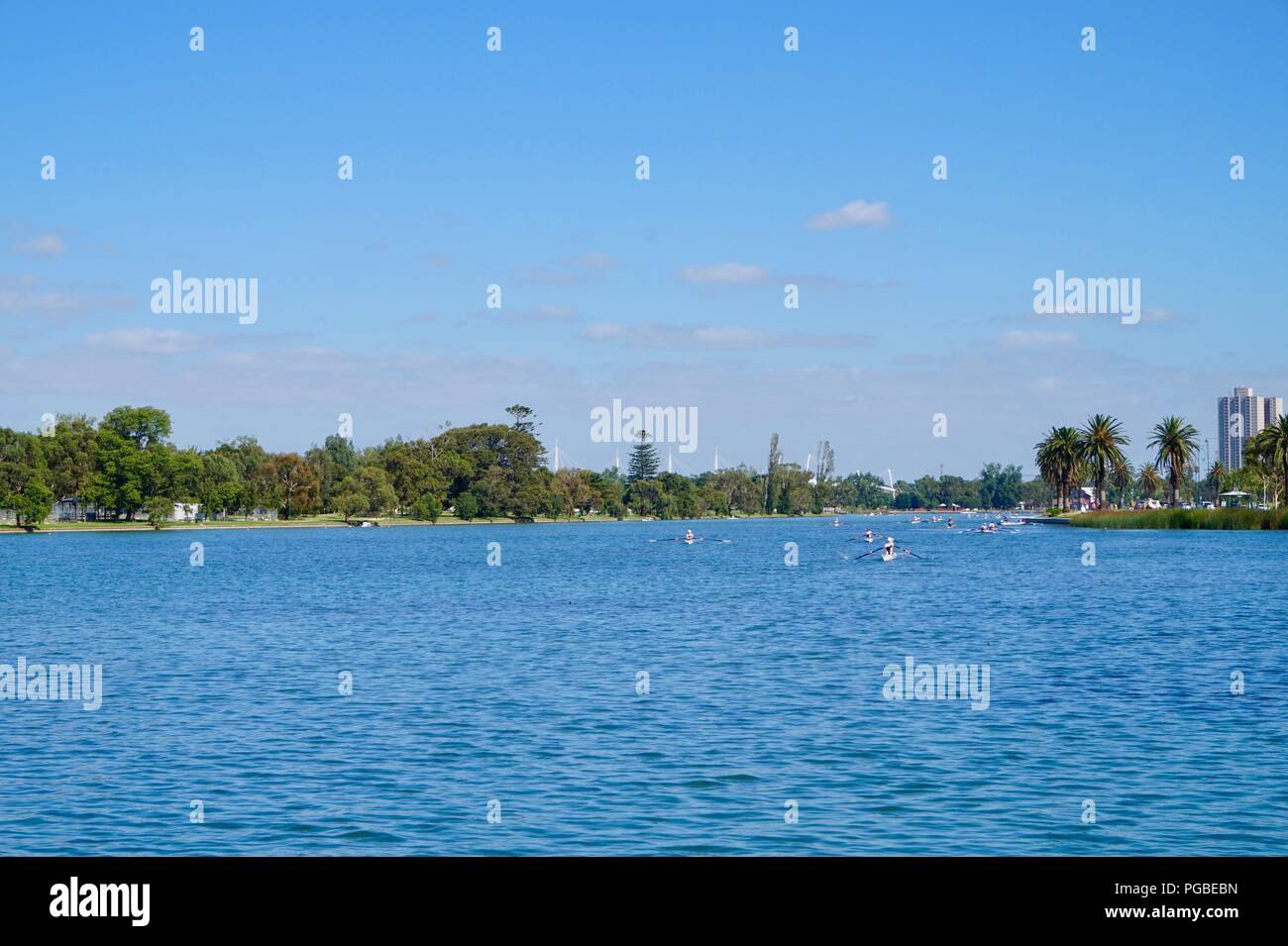 Albert park lake melbourne hi-res stock photography and images - Alamy