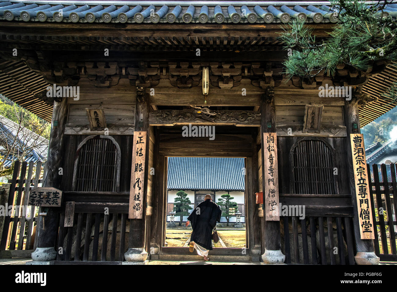 Japanese Buddhist Temple Gate