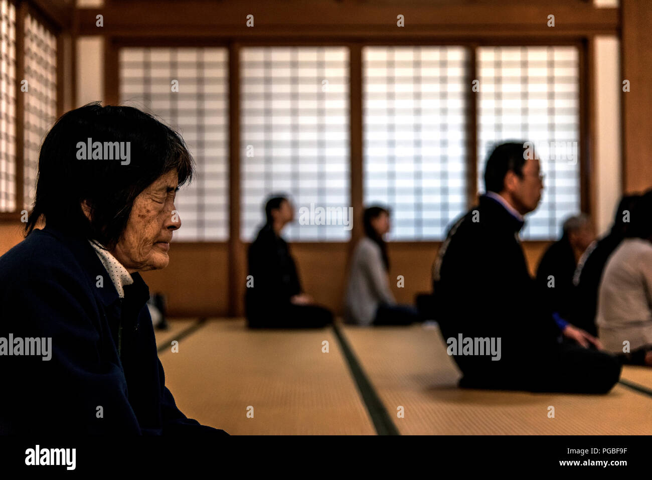 Okayama, Japan: People are praying at Shinto Shrine in Okayama, Japan ...