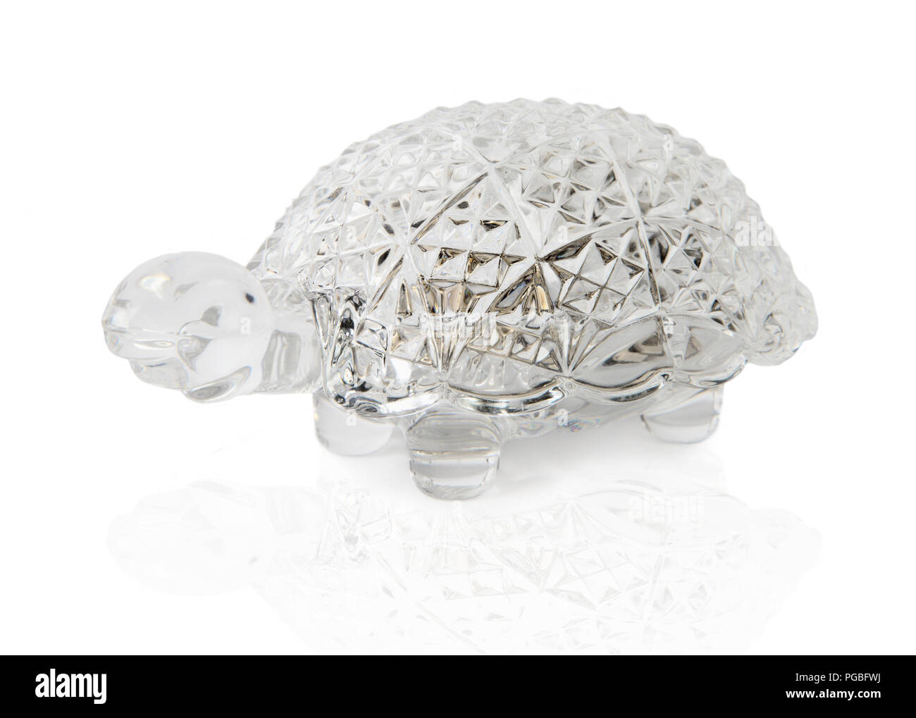 Crystal casket in the form of a turtle Beautiful crystal casket in the ...