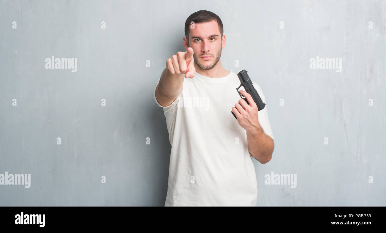 Man Pointing Hand Gun Camera High Resolution Stock Photography and ...