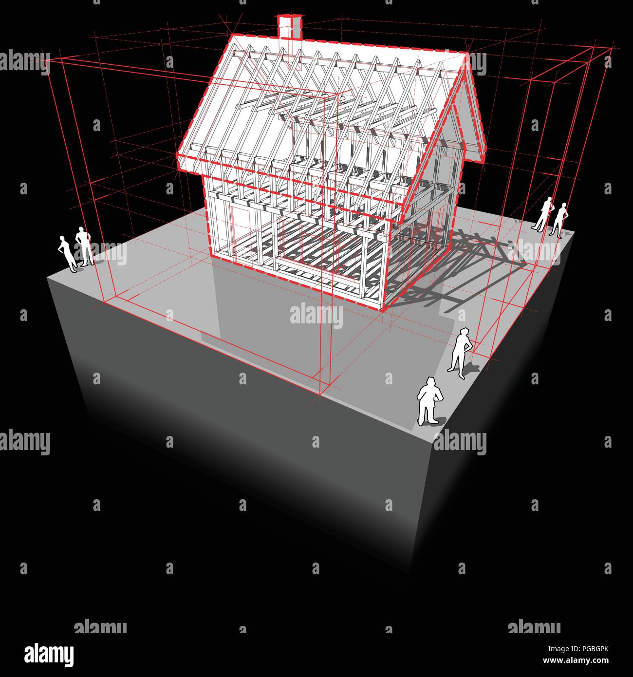 Perspective building under construction Stock Vector Images - Alamy