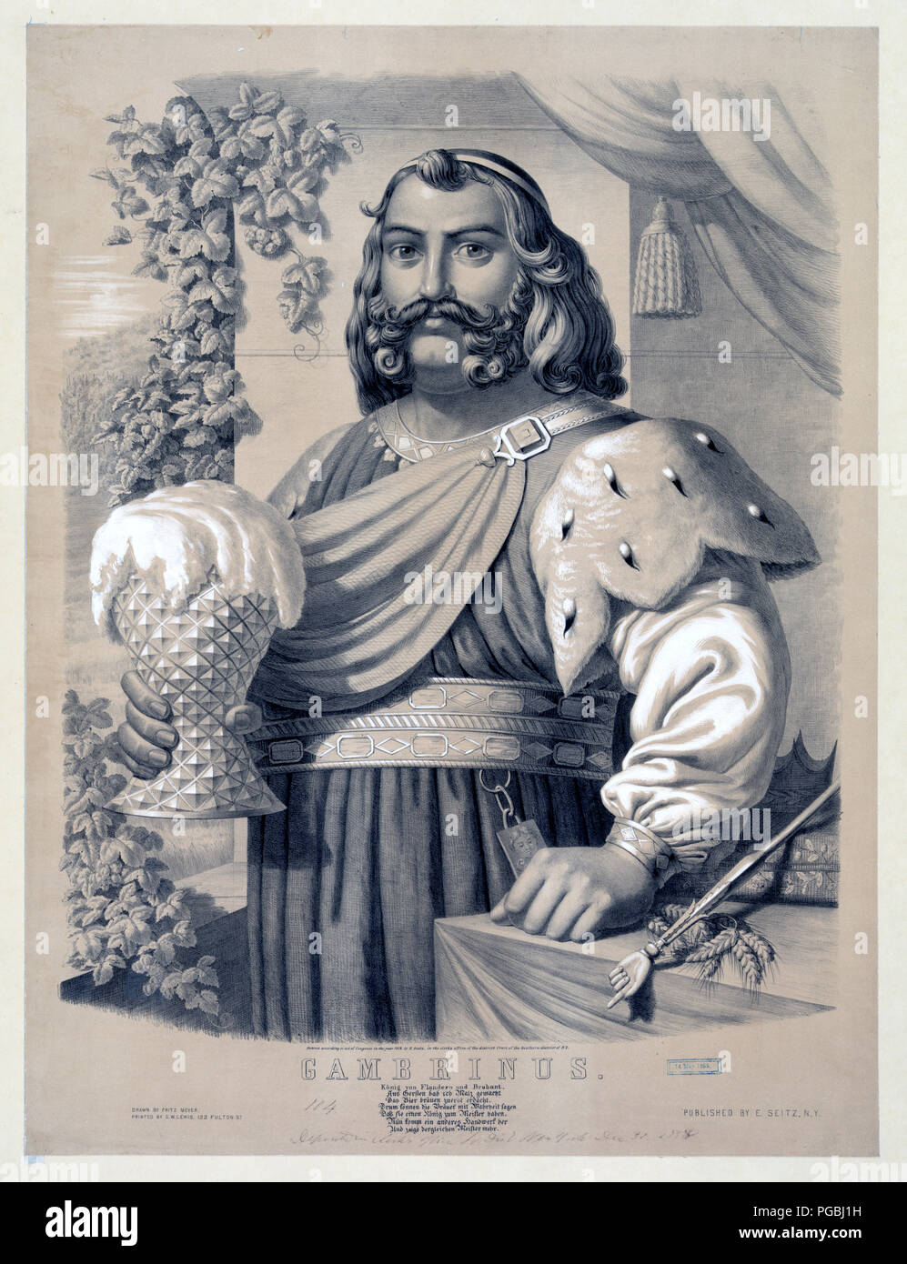 Gambrinus illustration hi-res stock photography and images - Alamy
