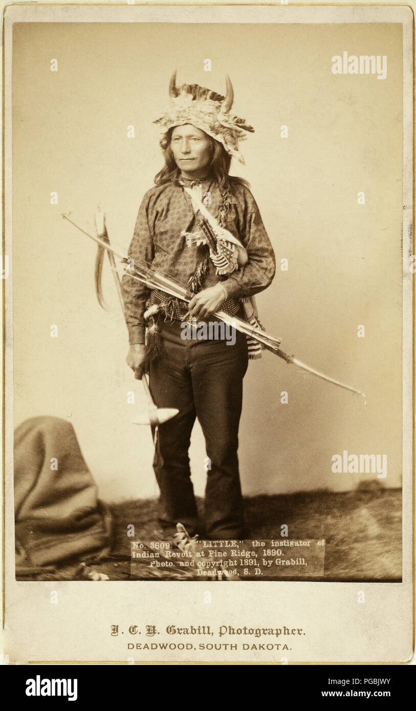 Little, Oglala band leader, full-length studio portrait, standing ...