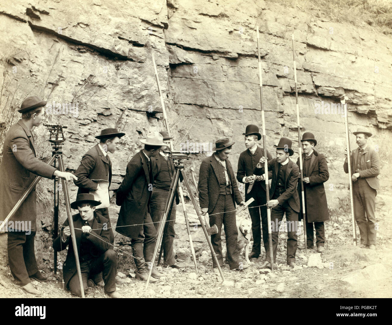 Surveyor transits hi-res stock photography and images - Alamy