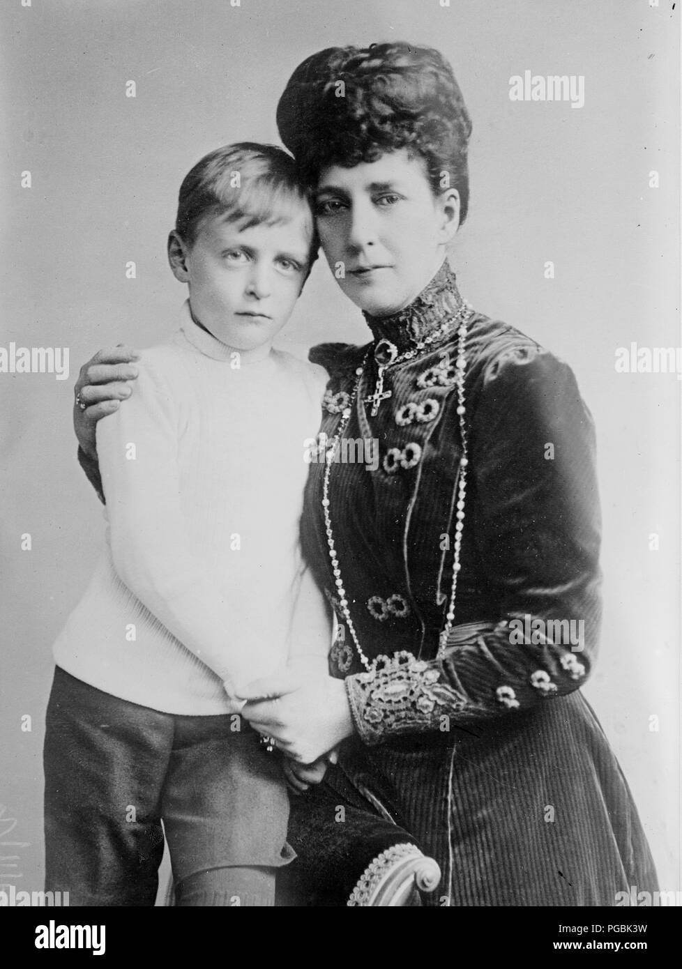 Queen Alexandra and Prince Olaf (Norway Stock Photo - Alamy