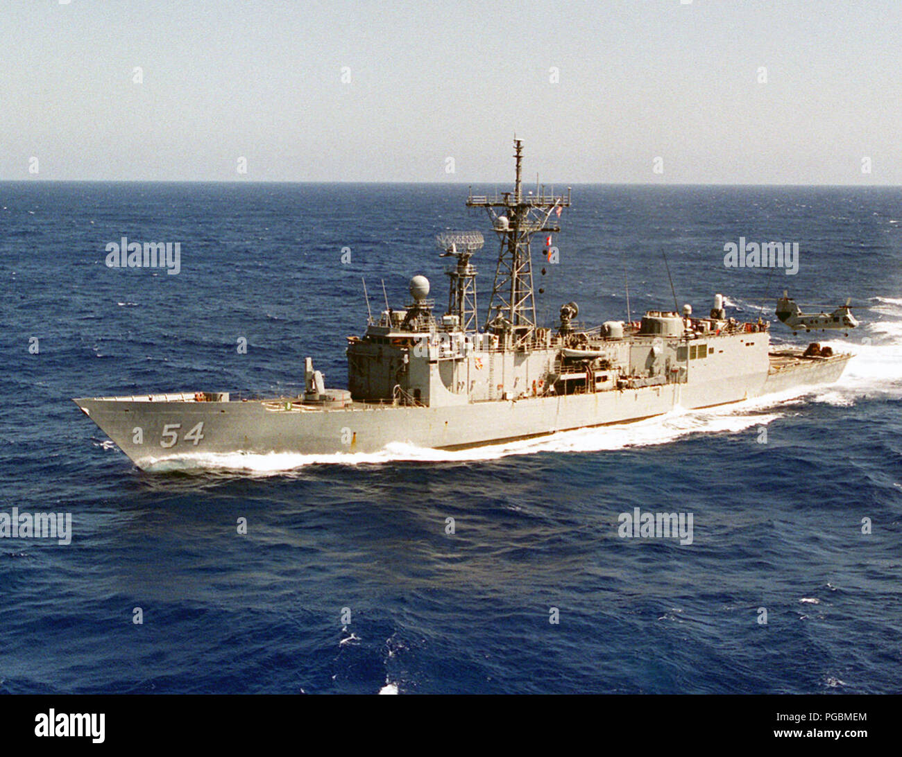 The Perry-class guided missile frigate USS FORD (FFG 54 Stock Photo - Alamy