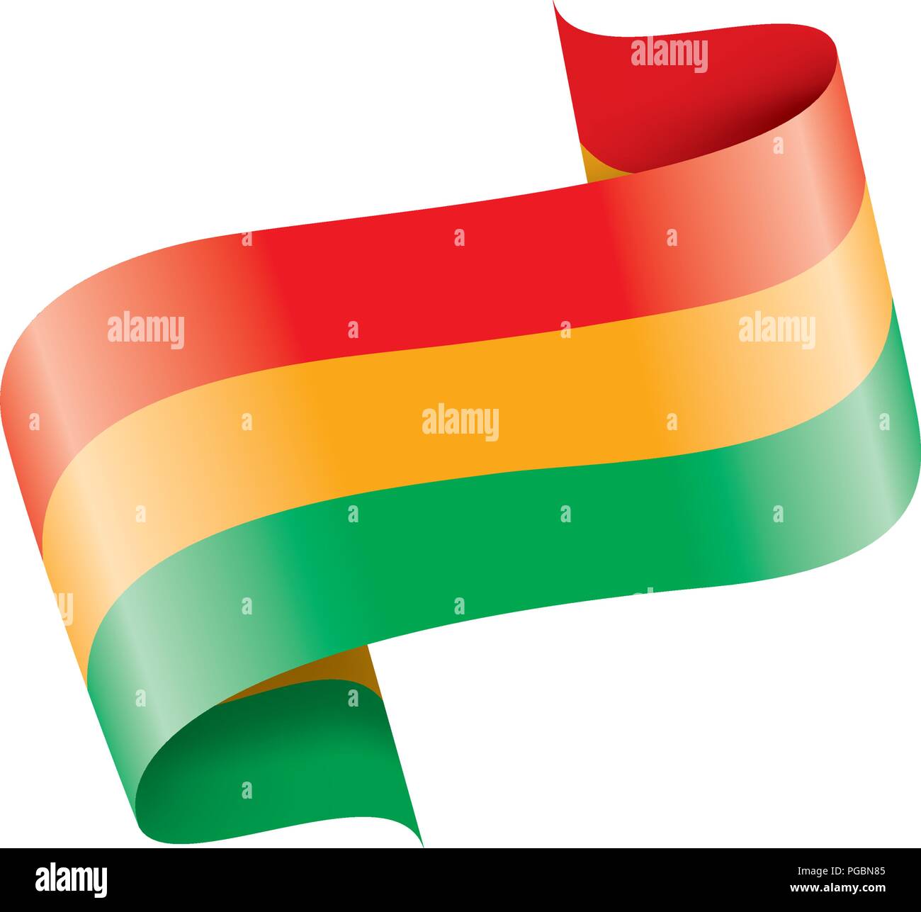 Bolivia flag, vector illustration on a white background Stock Vector ...