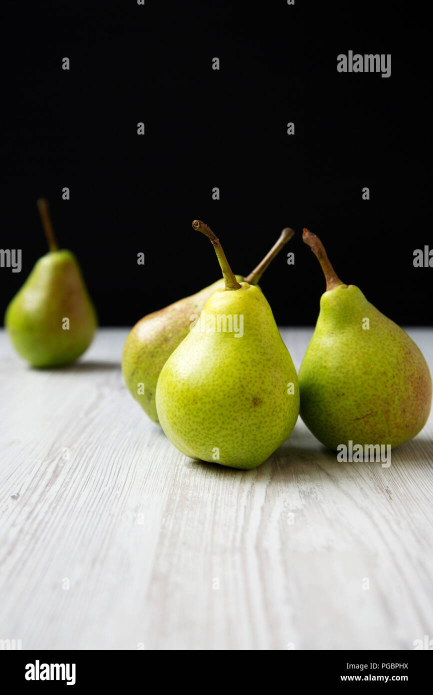 Tasty fresh pears, side view. Closeup. Organic fruits Stock Photo - Alamy