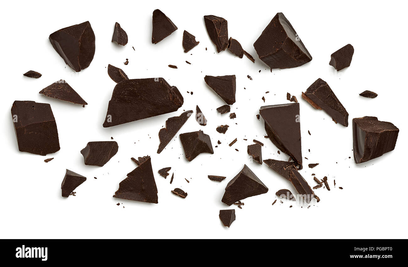 Broken chocolate bar parts hi-res stock photography and images - Alamy
