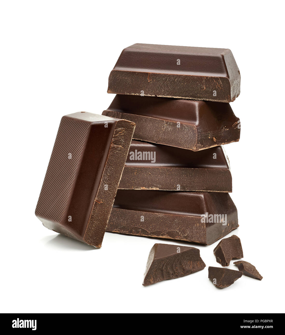 Close up chocolate stack hi-res stock photography and images - Alamy