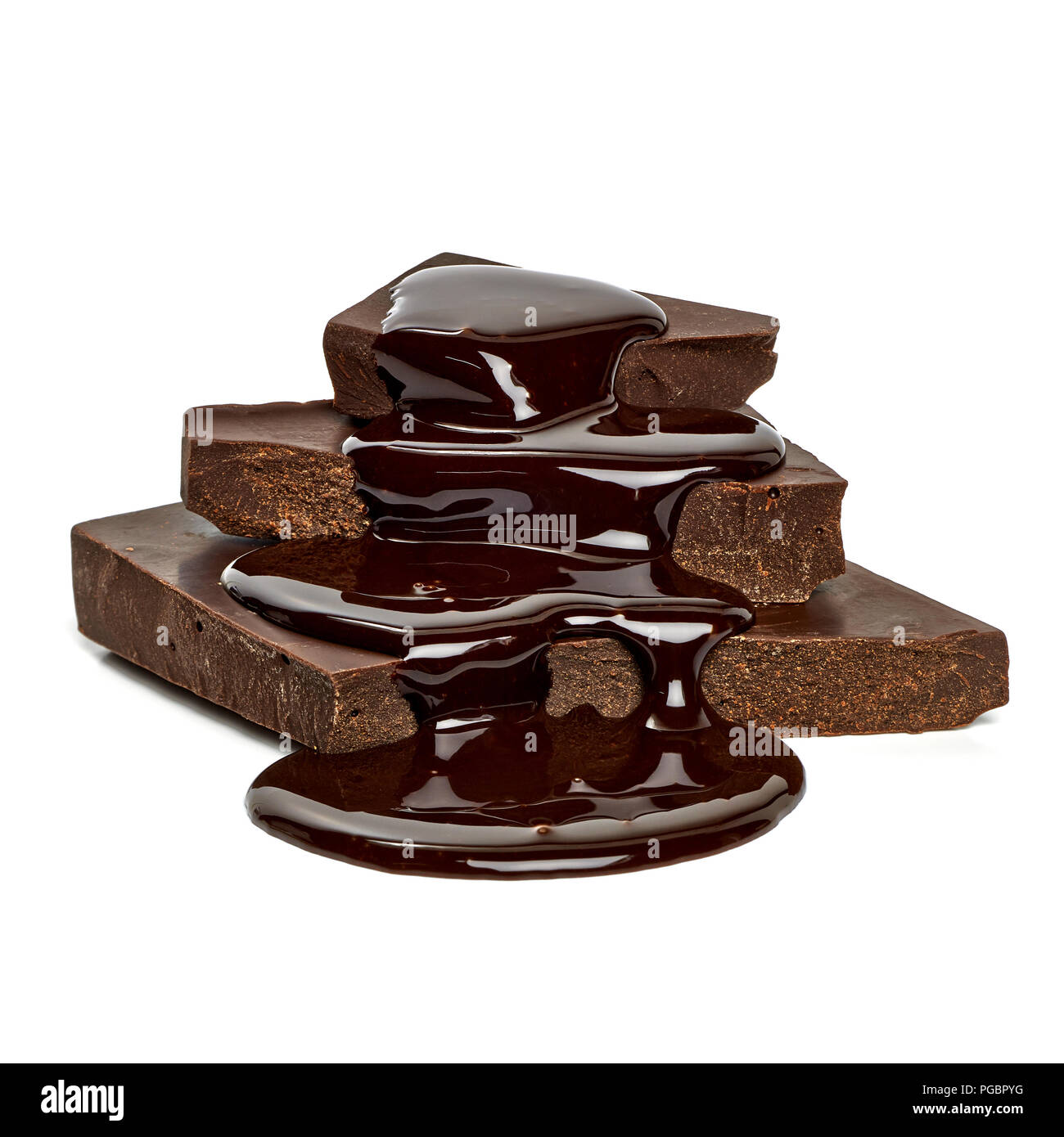 Melted chocolate bar hi-res stock photography and images - Alamy