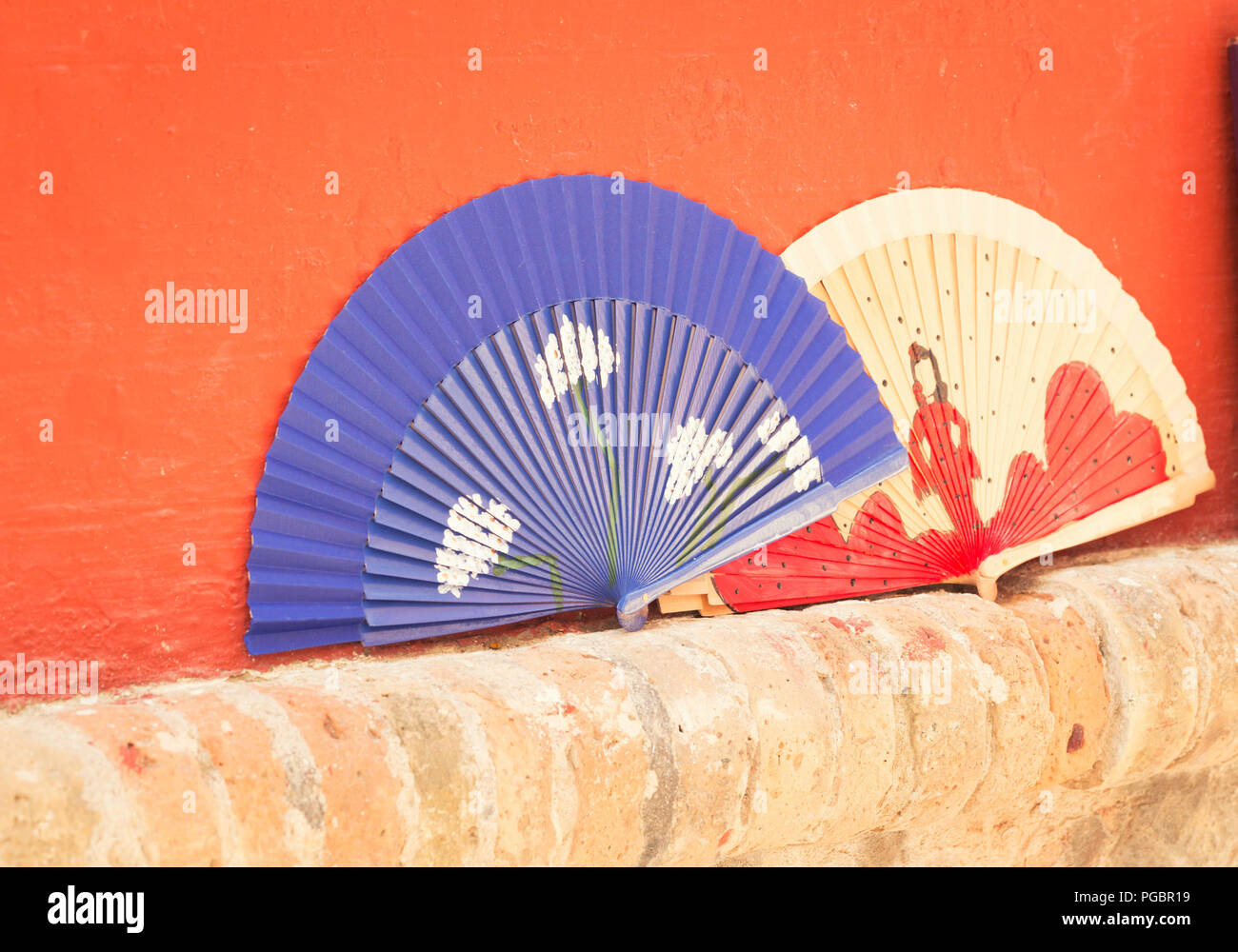 traditional Spanish fans from Andalusia Stock Photo - Alamy