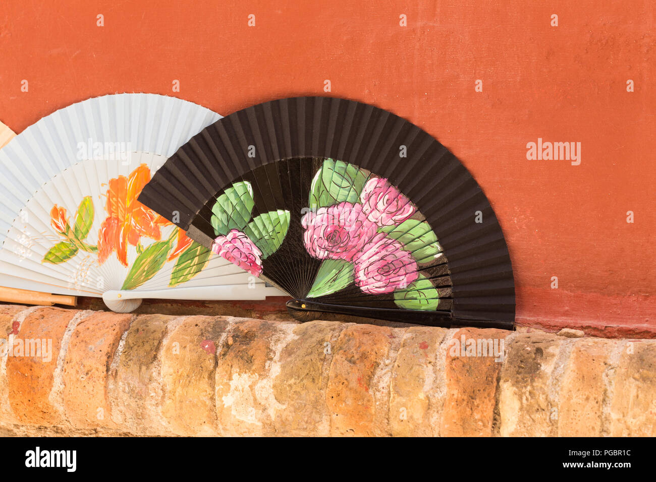 traditional Spanish fans from Andalusia Stock Photo - Alamy