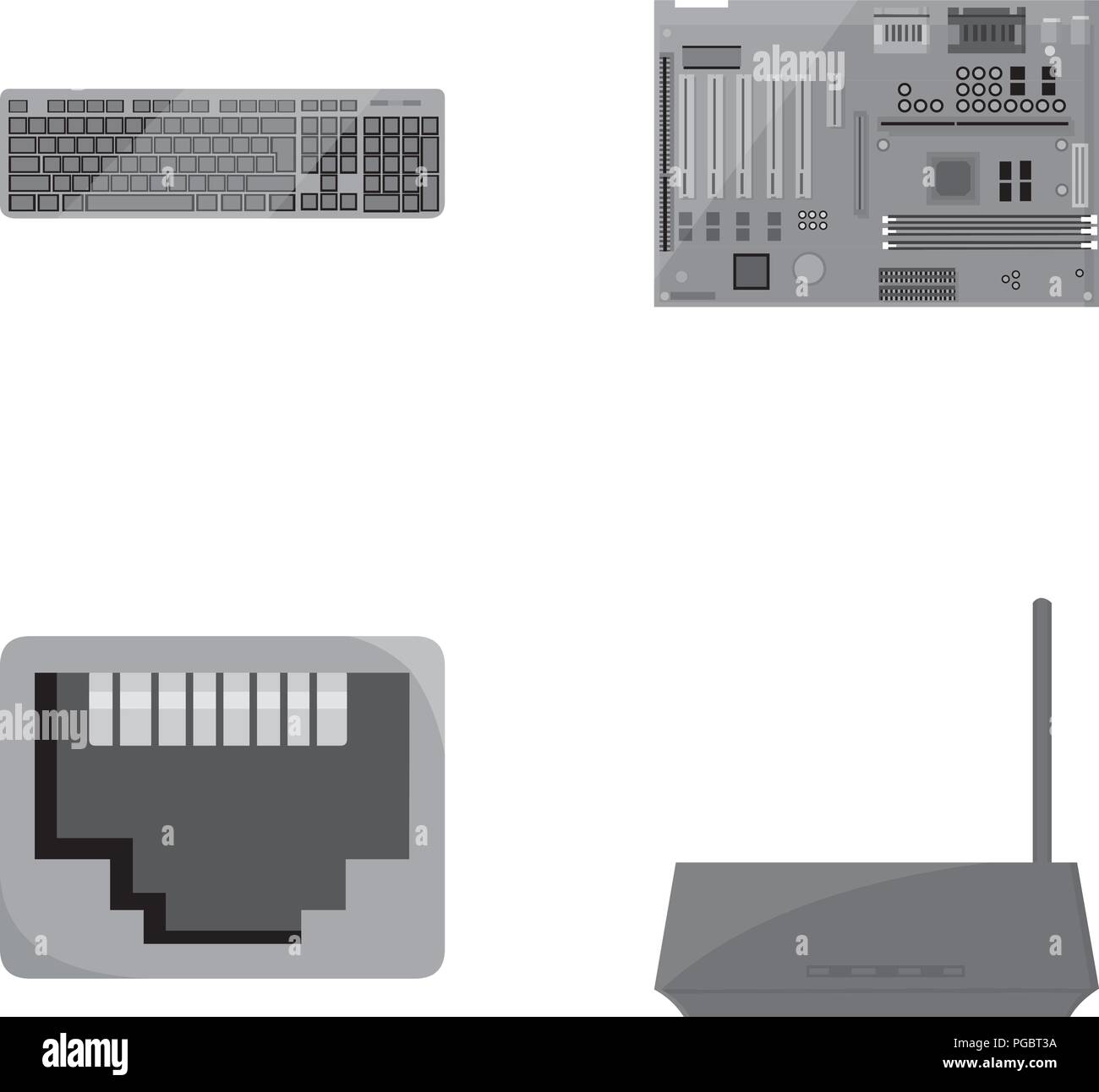 collection,computer,connector,detail,electronics,element,equipment,icon ...
